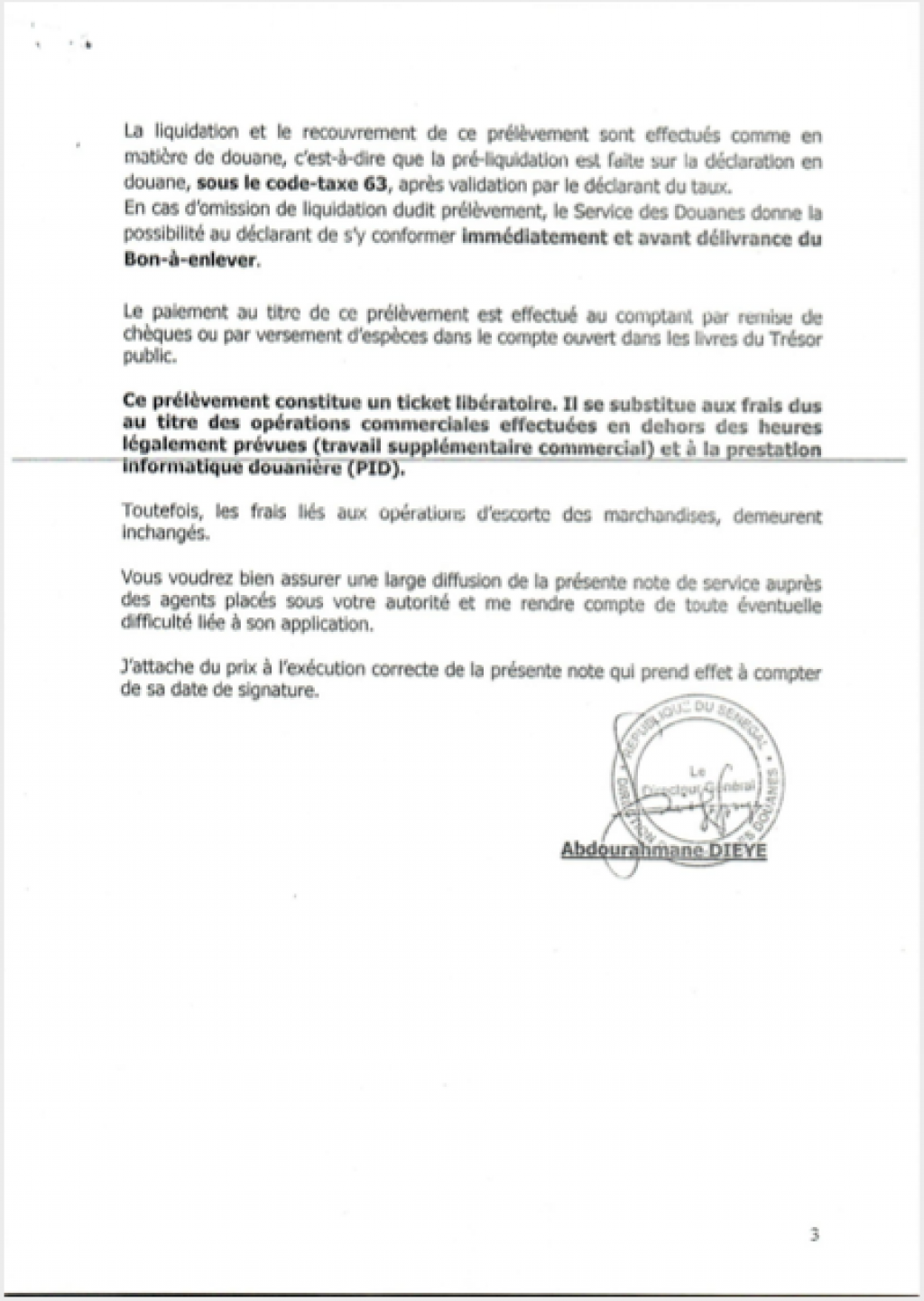 A la Une - PROMAD - La Douane institue un nouveau prélèvement de 3% ...